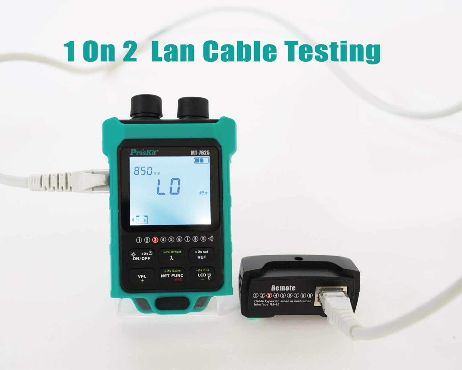 | MT-7625 шилэн кабелын чадал хэмжигч, сүлжээний тестер